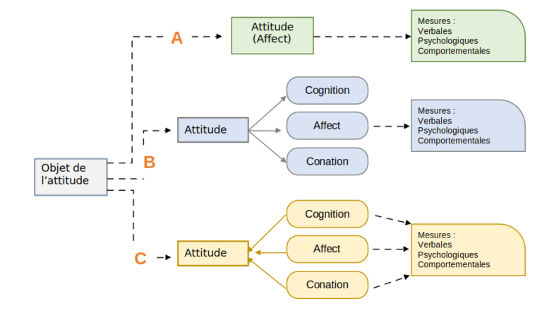 Représentation schématique de la structure de l’attitude – Blog copadia